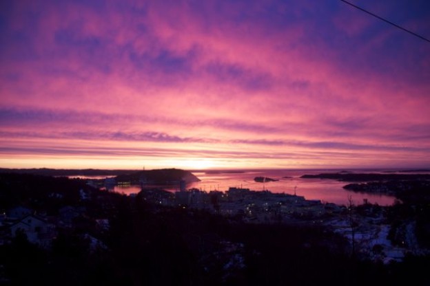 Beautiful Sunrise | Creative Pink Butterfly