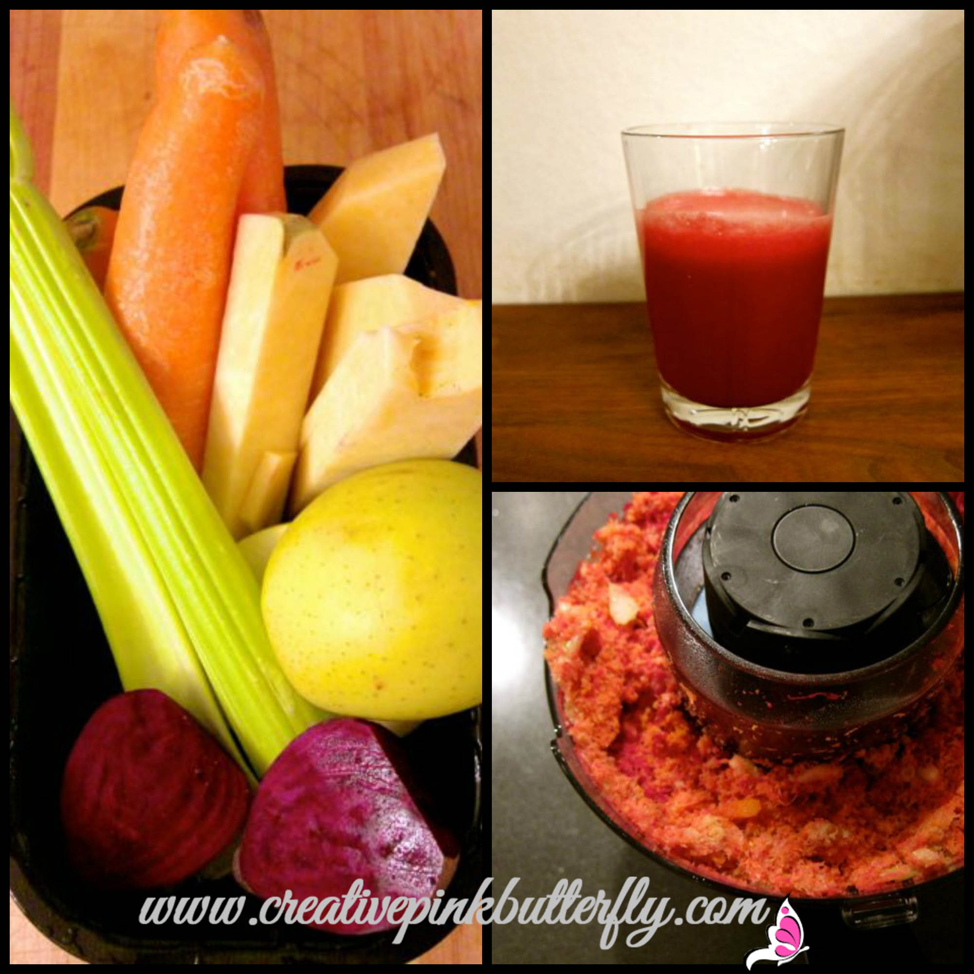 Morning Juicing | Creative Pink Butterfly