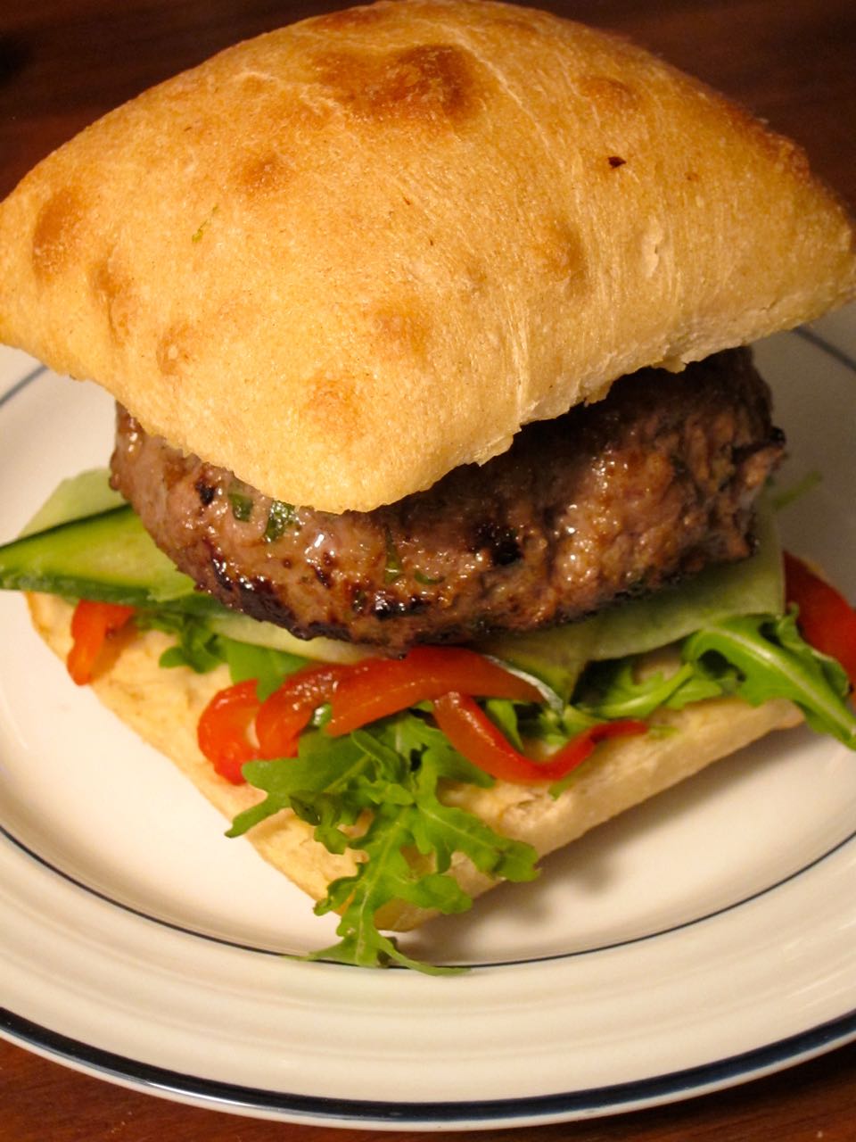 Mediterranean Burger Recipe | Creative Pink Butterfly