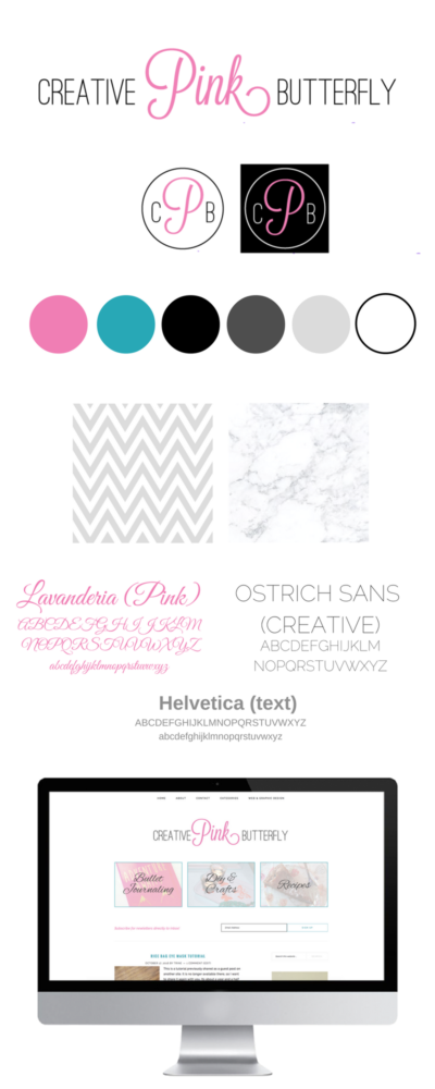 New Blog Design | Creative Pink Butterfly